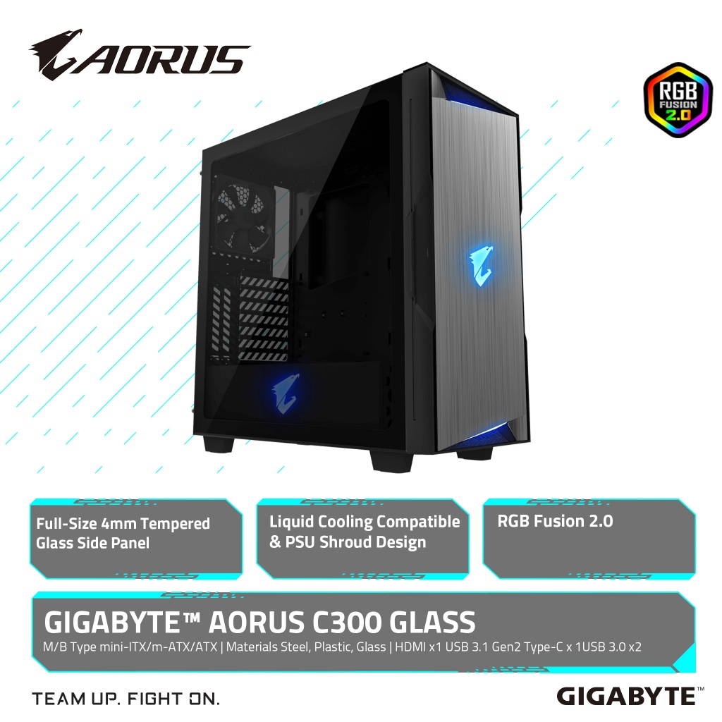 Jual Gigabyte AORUS C300 GLASS | Shopee Indonesia