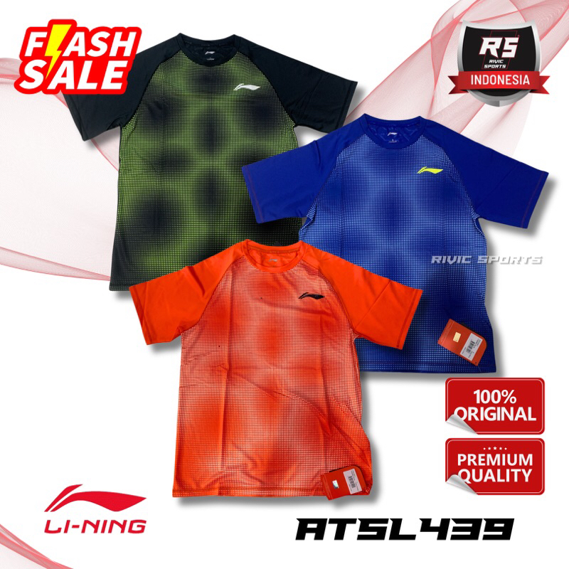 Jual Baju Kaos / Jersey LINING ATSL 439 ATSL439 ORIGINAL BADMINTON ...