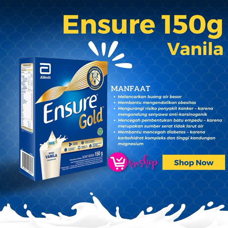Jual Ensure 150g Vanila BANTING HARGA | Shopee Indonesia