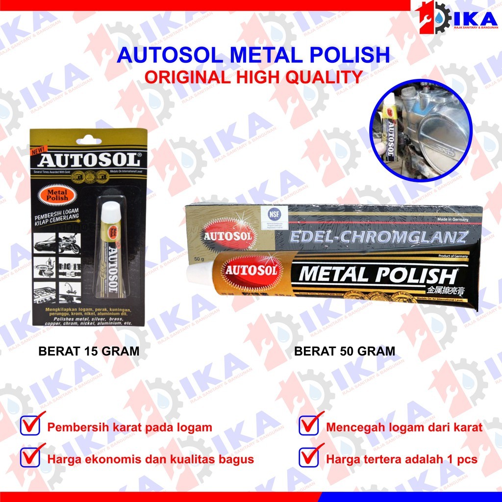Jual Autosol Metal Polish 50 Gram - Cream Poles Chrome Stainless ...