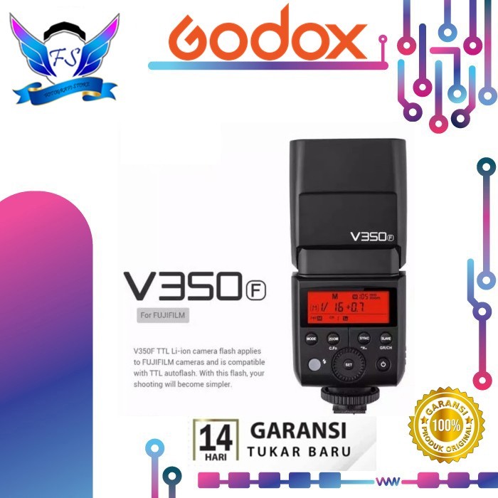 Jual Godox FLASH V350 For Fuji - Ving 350 For FUJI - V350F FREE ...