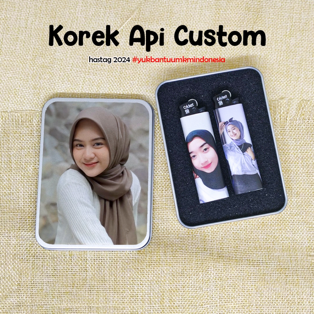 Jual Viral / Paket Bundling Korek Cricket & Box Kaleng / Kado Hampers ...