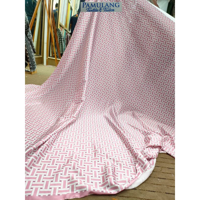 Jual Kain ARM PREMIUM Silk Monokrom Motif || Harga Per Setengah Meter ...