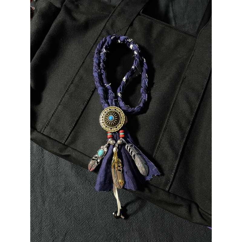 Jual Boro tie antique concho blue/ Boro Tie concho & pendant/ Kalung ...