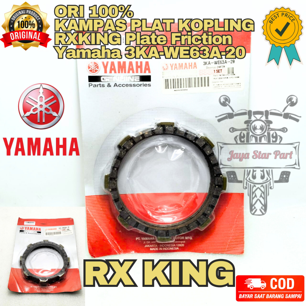 Jual ORIGINAL KAMPAS PLAT KOPLING RXKING Plate Friction Yamaha Rx King 3KA PLAT KOPLING RXK ...