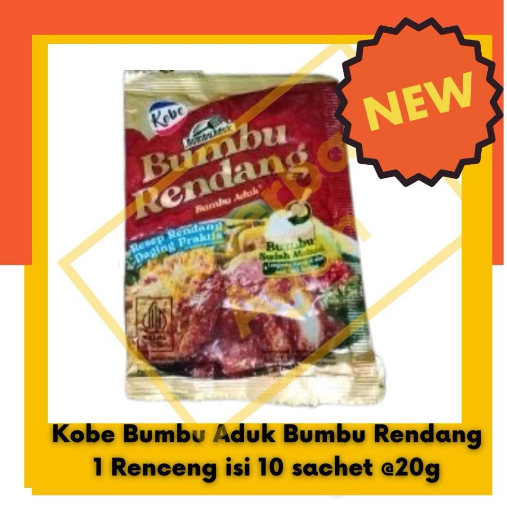 Jual Kobe Bumbu Aduk Nasi Bebek, Bumbu Rendang 1 Renceng isi 10 sachet ...
