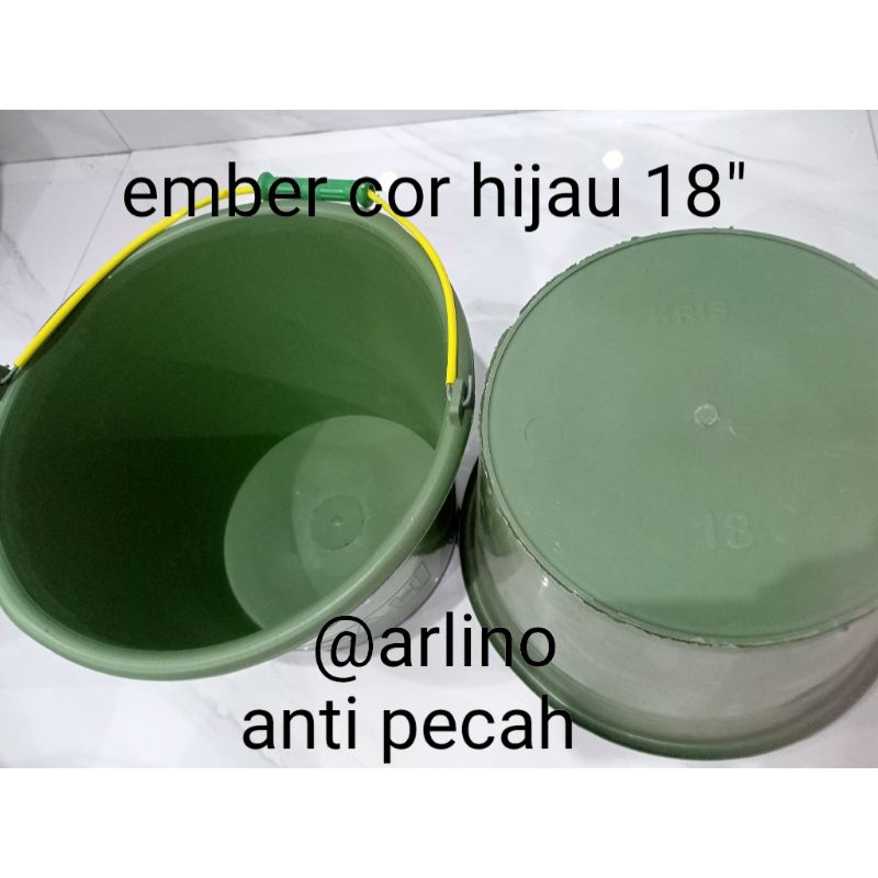 Jual Ember cor hijau 18" tebal dan anti pecah 07 bangkit | Shopee Indonesia