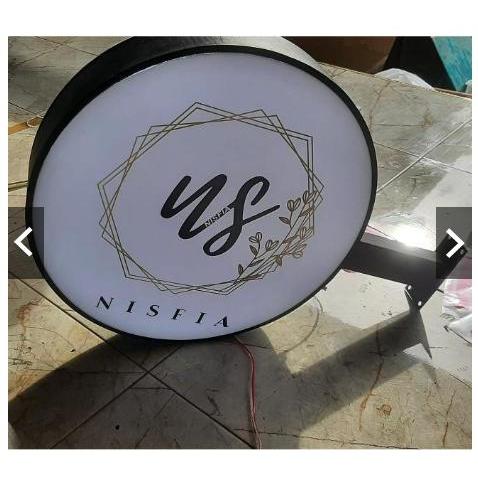 Jual Custom Neon Box 2 Sisi Diameter 70cm + Bracket Besi | Shopee Indonesia