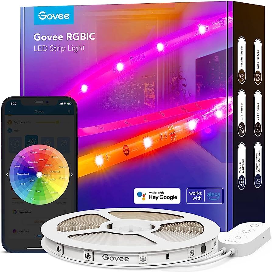 Jual Govee RGBIC Wifi + Bluetooth LED Strip Lights With Protective ...