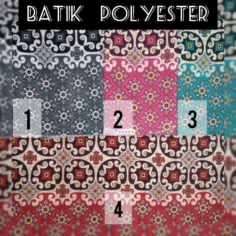 Jual KAIN BATIK POLYESTER (HARGA PER 0.5 METER) | Shopee Indonesia