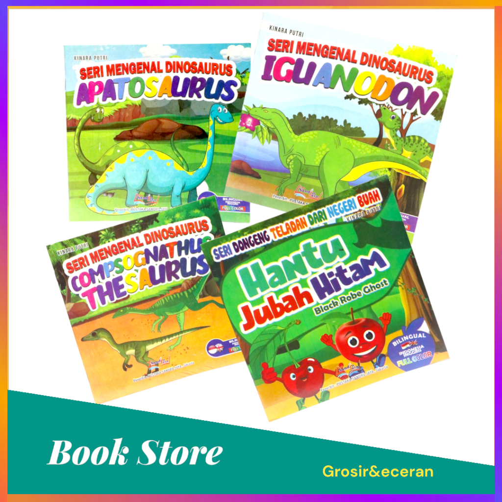 Jual Buku Dongeng Seri Fabel 2 Bahasa Bergambar dan Berwarna Berbagai ...