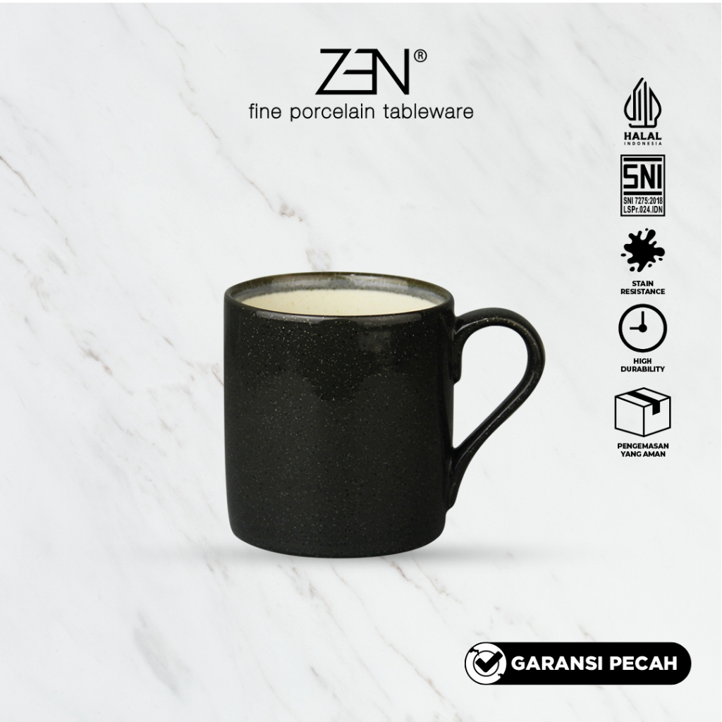 Jual ZEN Mug Stoneware Grey - 285 ml | Shopee Indonesia