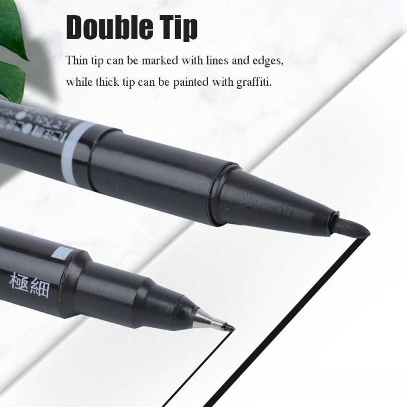 Jual Spidol Permanent Dual Tip Waterproof Spidol PCB OHP | Shopee Indonesia