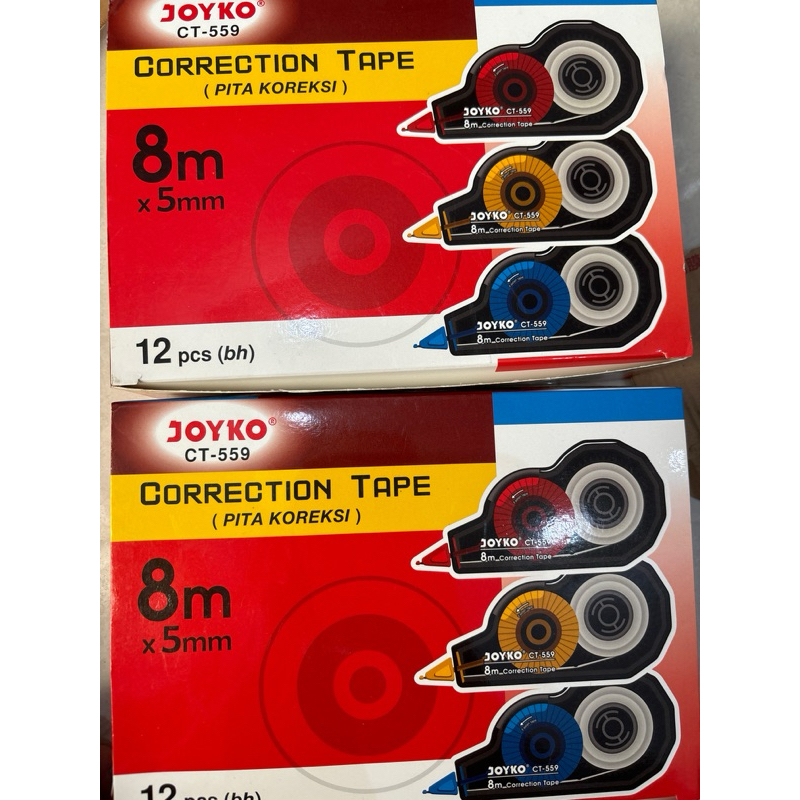 Jual Delunashop joyko CT-558 CT-559 correction tape pita koreksi tip x ...
