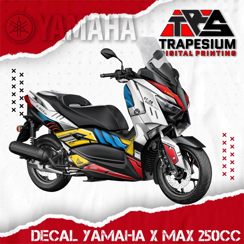 Jual DECAL YAMAHA XMAX 250CC FULL WRAP BAHAN VINYL LAMINASI | Shopee ...