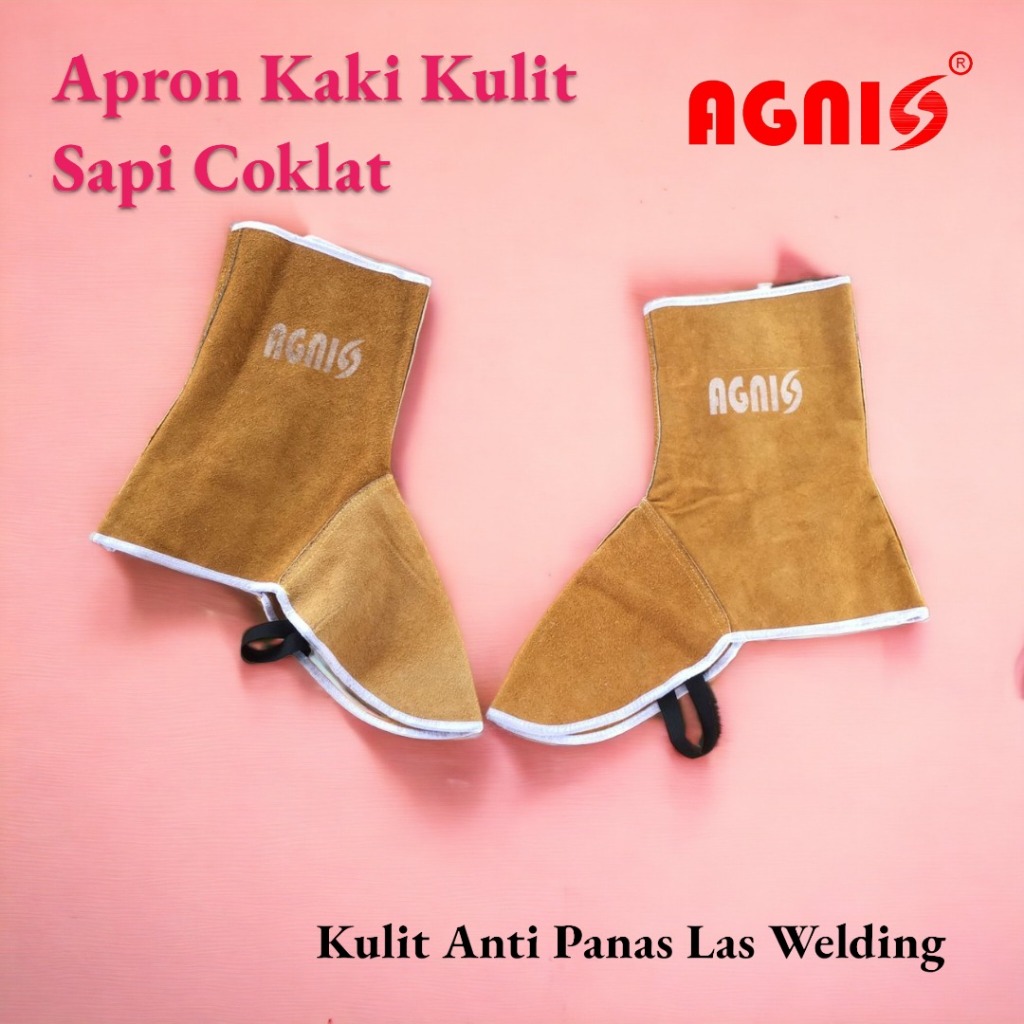 Jual Apron Kaki Kulit Sapi Coklat Agnis | Shopee Indonesia