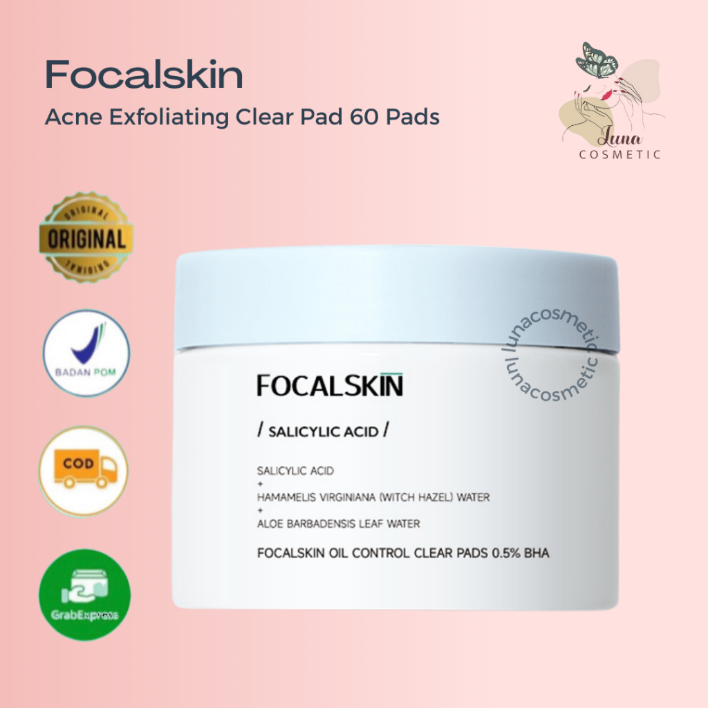 Jual Focalskin Acne Exfoliating Clear Pad 60 Pads | Shopee Indonesia
