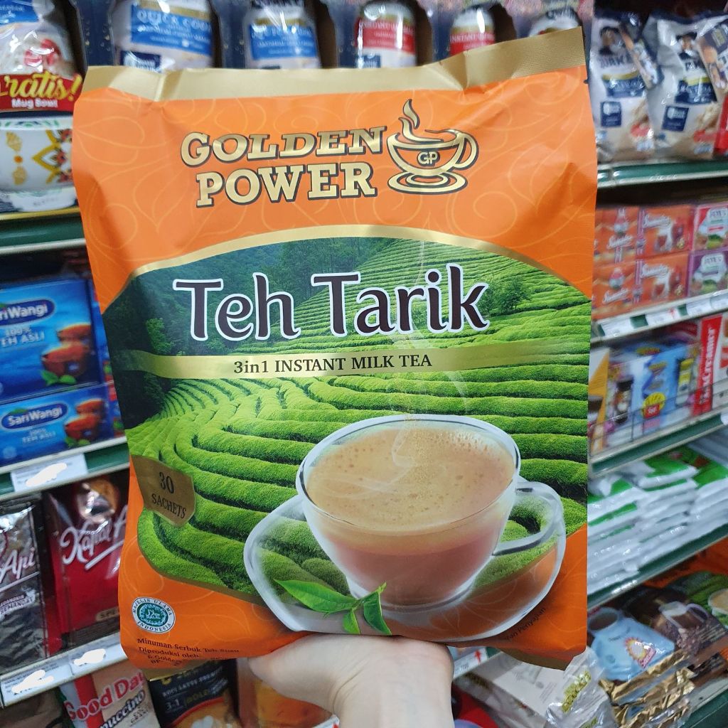 Jual GOLDEN POWER 3 IN 1 MILK TEA TEH TARIK 30 SACHETS x 25g | Shopee ...