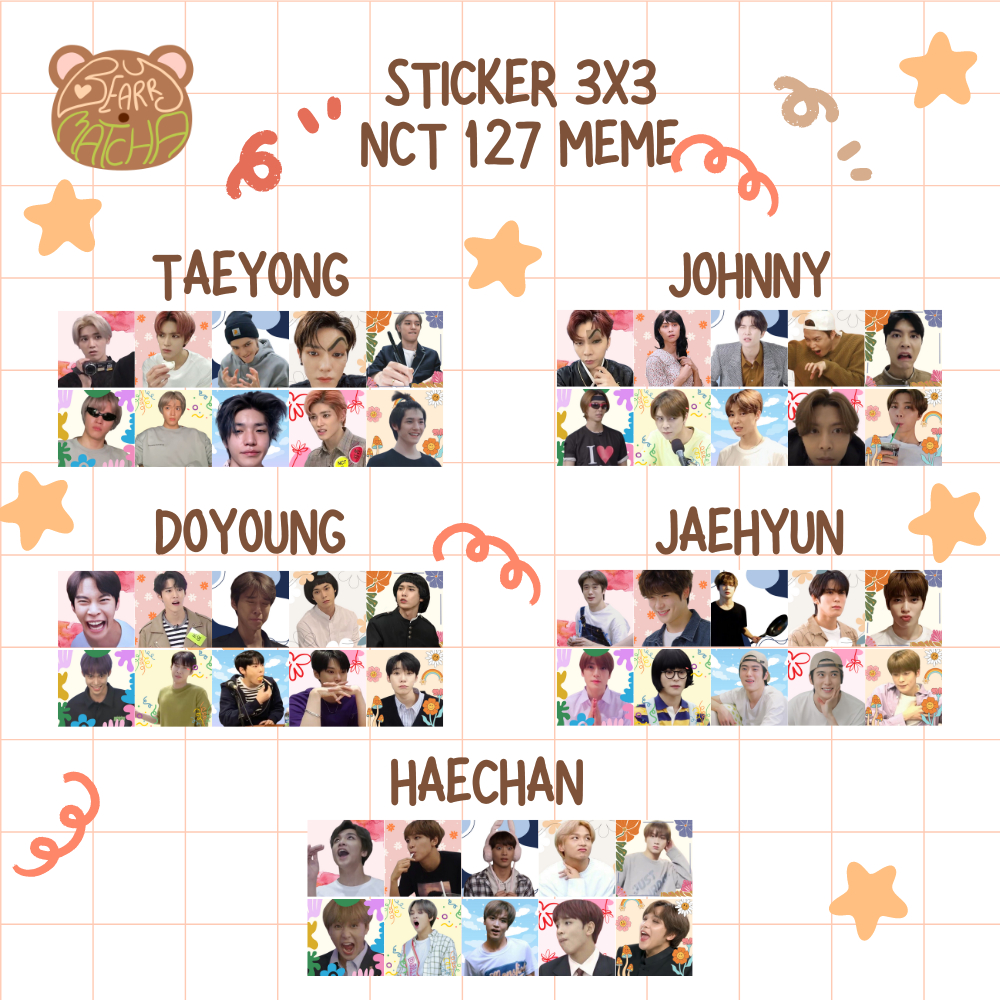 Jual [READY STOCK] isi 50pcs NCT 127 3x3 sticker meme ver. | Shopee Indonesia