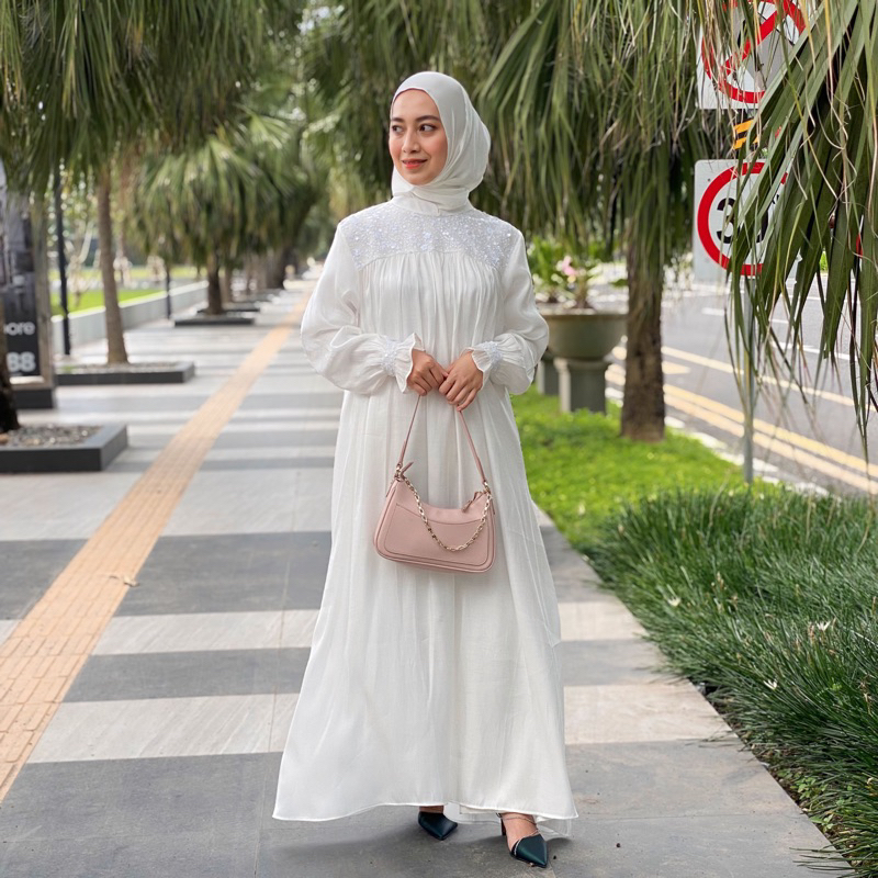 Jual TASYA SERIES-DRESS IBU & ANAK-BAHAN SHIMMER MIX TULLE-GAMIS COUPLE ...
