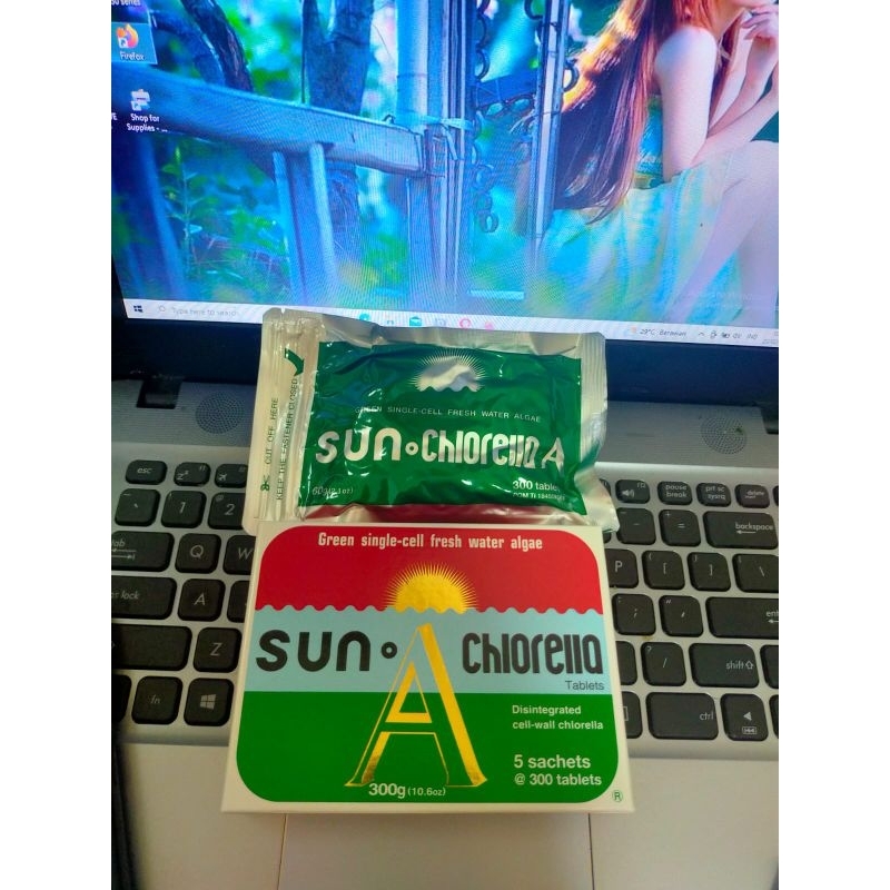 Jual SUN CHLORELLA ISI 300 TABLET Cni Sun Chlorella asli 100% | Shopee ...