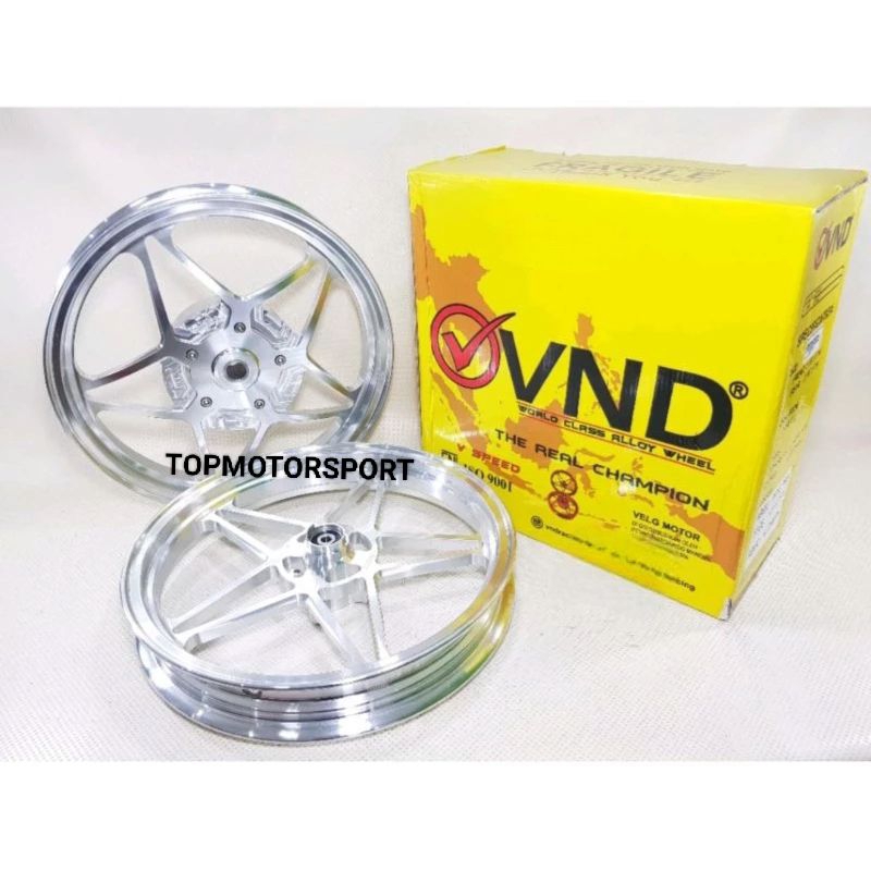 Jual VELEG VND V SPEED BINTANG GEN 2 BEAT/SCOOPY/VARIO/SPACY Fr:14X185 & Rr:14x215 ORIGINAL VND ...