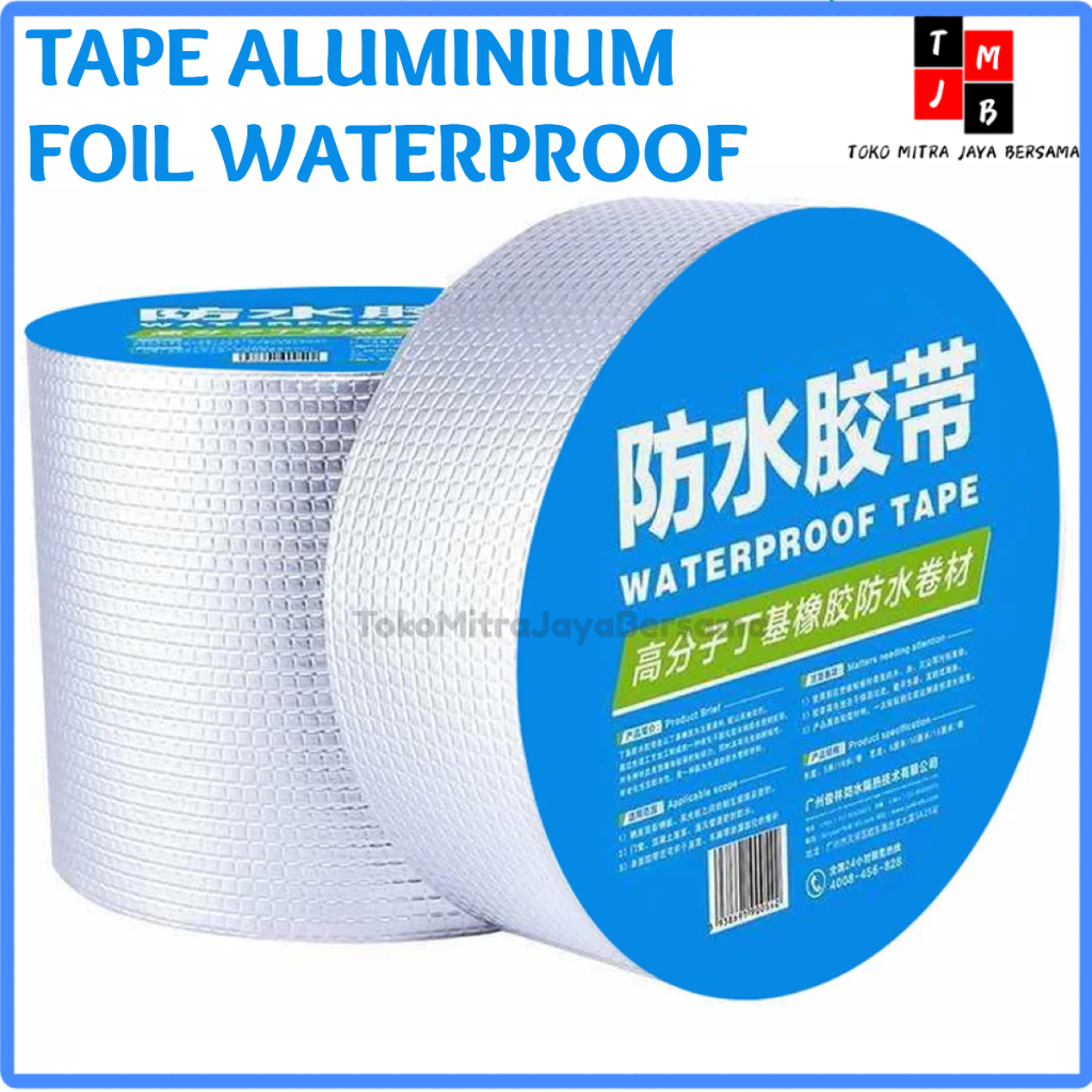 Jual Lakban Tape Aluminium Foil Waterproof Lem Anti Bocor Anti Panas Kuat Perekat Super 5cm x 3m ...