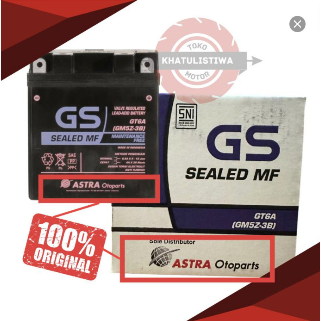 Jual AKI MOTOR SUPRA FIT, MEGAPRO PRIMUS, ASTREA GRAND GT6A GS ASTRA ASLI | Shopee Indonesia