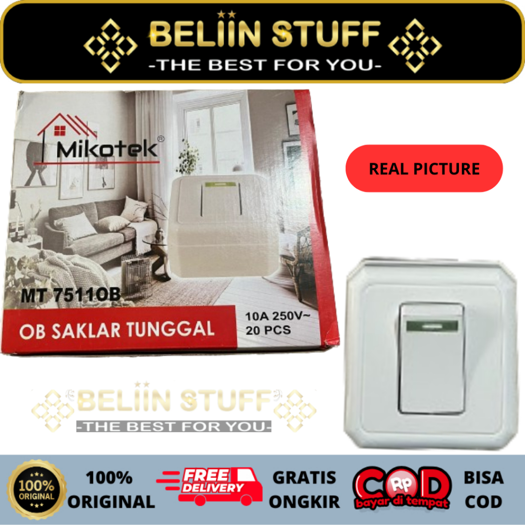 Jual OB Saklar Tunggal Mikotek/ OB Engkel Outbow BerSNI/ Cetekkan ...