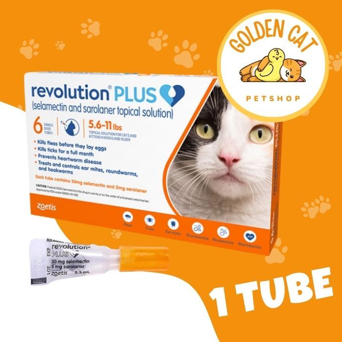 Jual Revolution Cat Plus Adult 1 Tube (bb 2.5-5kg) OBAT KUTU REVOLUTION ...