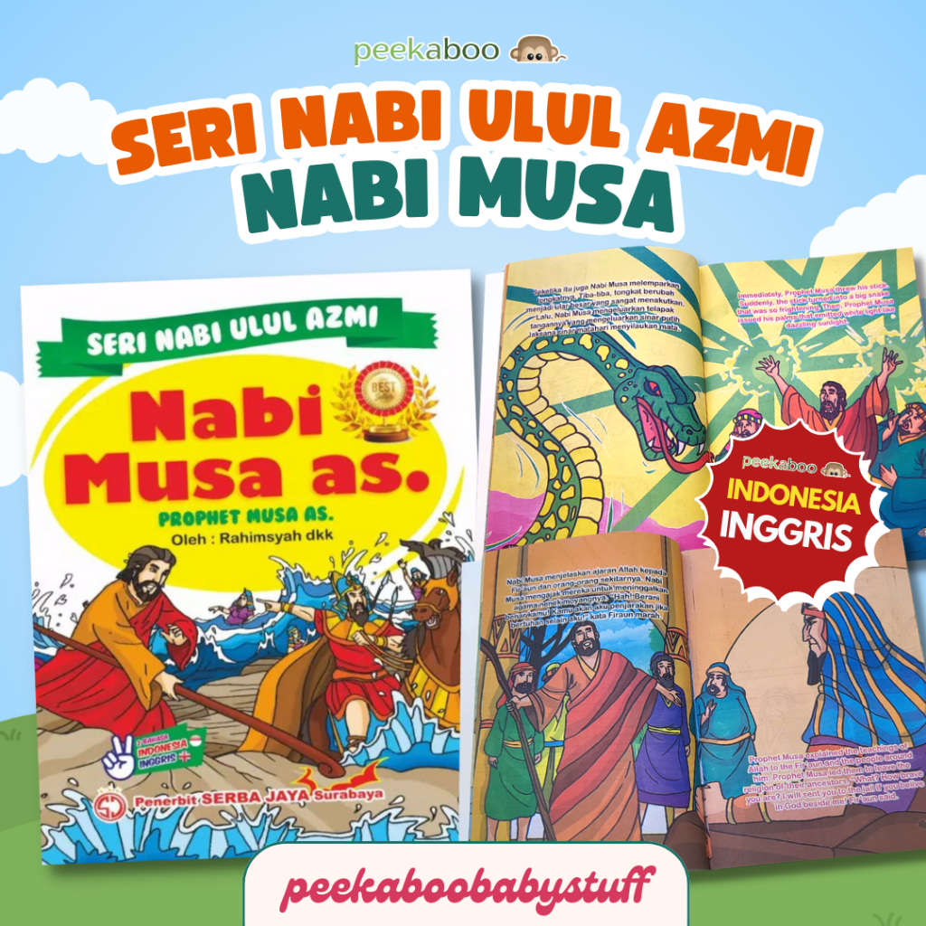 Jual BUKU CERITA ANAK SERI NABI ULUL AZMI - SERI NABI MUSA AS || BUKU ...