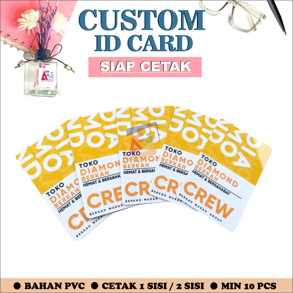 Jual CETAK ID CARD CUSTOME BAHAN PVC KARTU ANGGOTA,KARTU MEMBER,KARTU ...