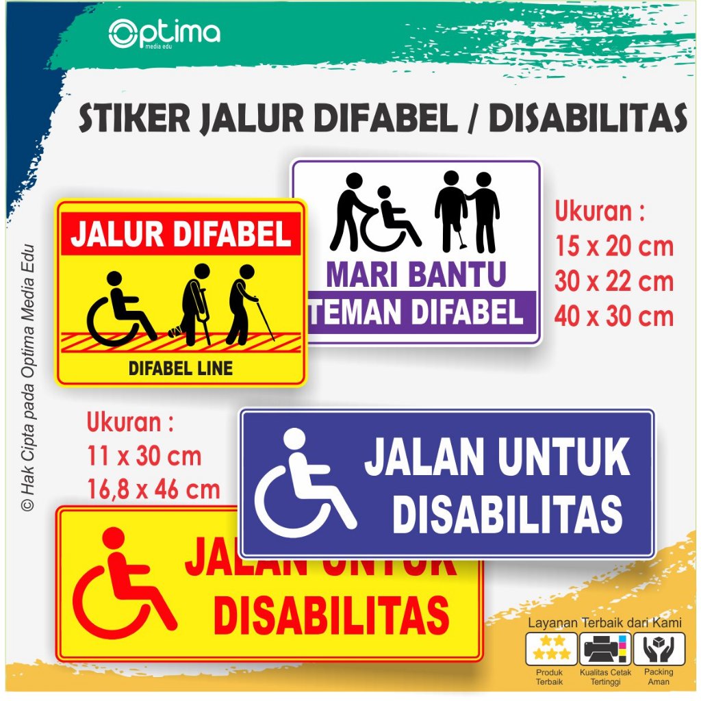 Jual Stiker Jalan Khusus Difabel Disabilitas | Shopee Indonesia