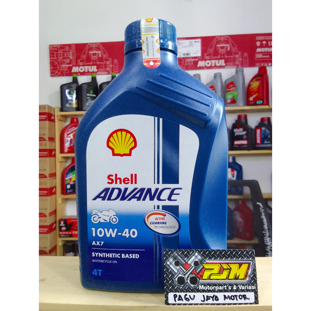 Jual SHELL AX7 10W 40 800 ML 4TAK OLI MESIN MOTOR 4 LANGKAH (ORIGINAL ...