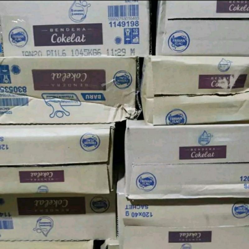 Jual SUSU BENDERA SACHET/SASET | FRISIAN FLAG SACHET PUTIH & COKLAT DUS ...