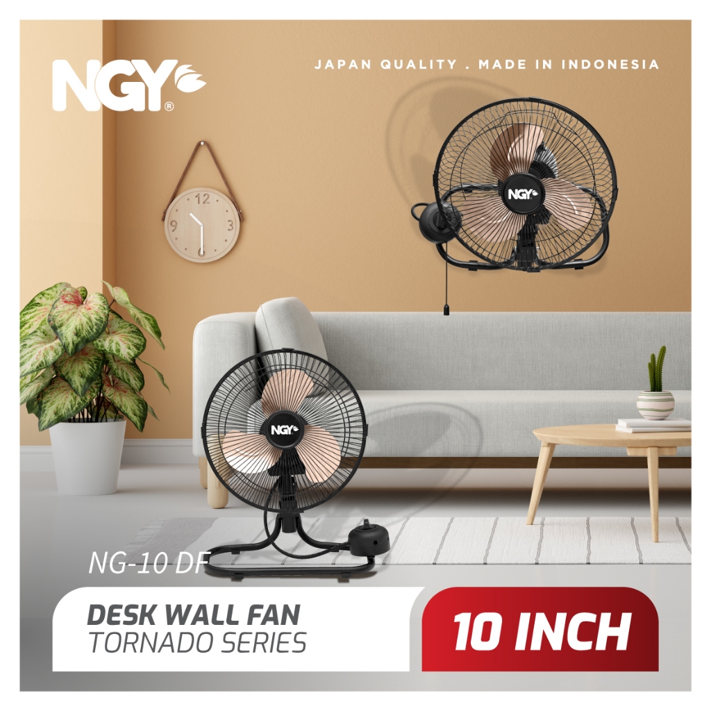 Jual NGY Tornado Fan 2in1 / Kipas Angin Meja Lantai Dinding Besi 10 inch | NG10DF NAGOYA ...