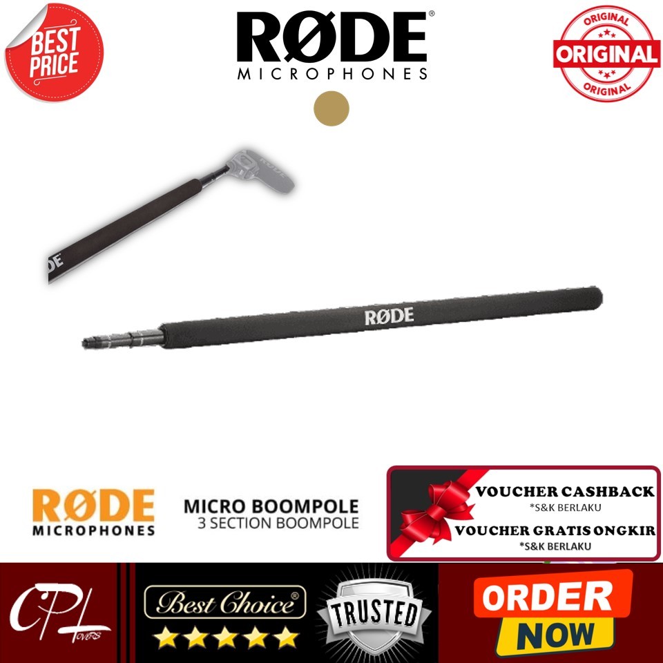 Jual RODE Micro Boompole 3-Section Telescopic Boompole | Shopee Indonesia