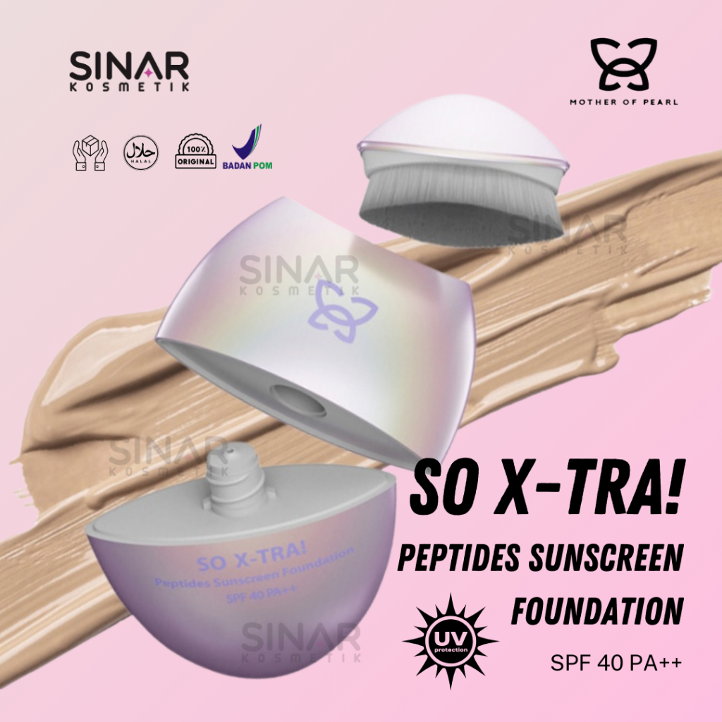 Jual [NED] Mother Of Pearl So X-TRA! Peptides Sunscreen Foundation SPF ...