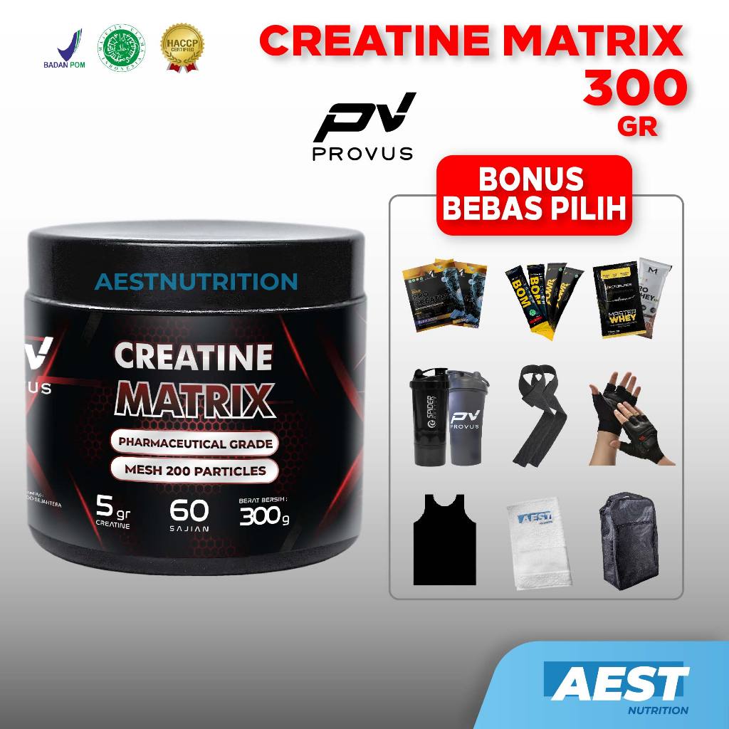 Jual Provus Creatine Matrix 300 gr Creatine Monohydrate Unflavored ...