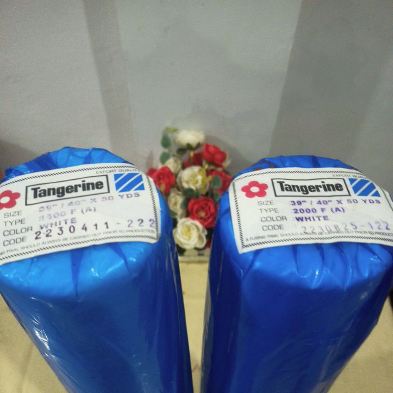 Jual JUAL PER METER Kain kapas tipis lem/ Kain Fislin TANGERINE 1500F ...