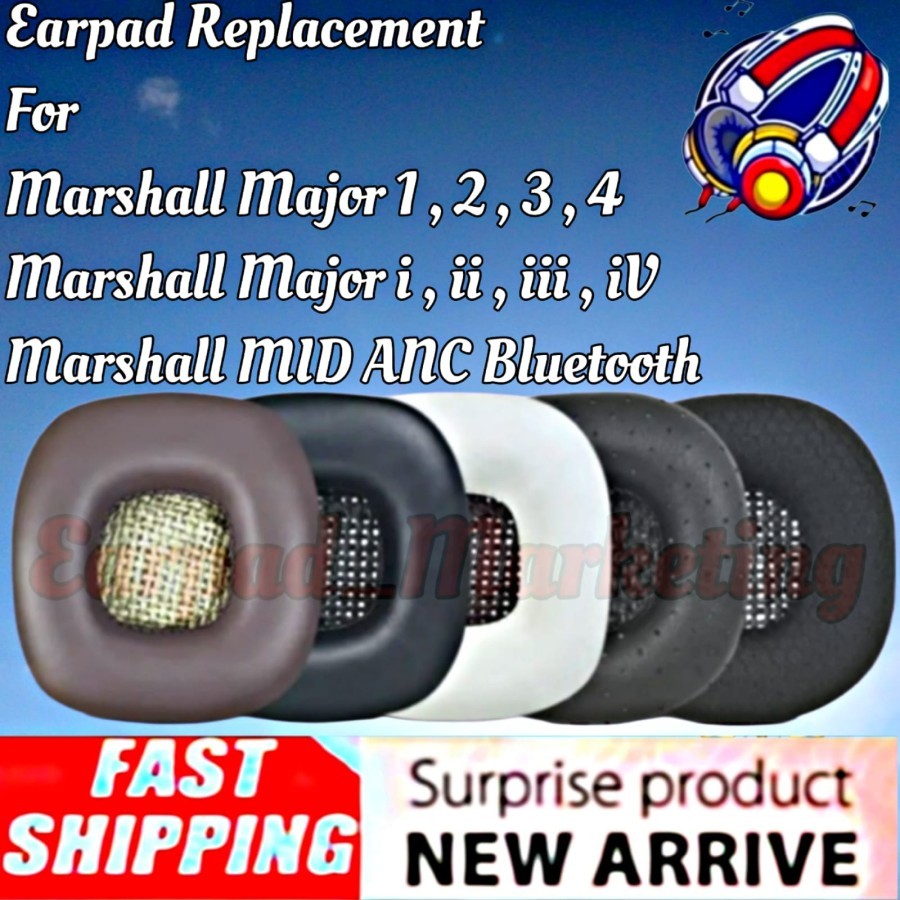 Jual Sepasang Ear Pads Busa Headphones Marshall Major i ii iii iv 1 2 3 ...