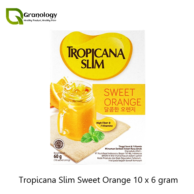 Jual Tropicana Slim Sweet Orange 1 Box 10 Sachet | Shopee Indonesia