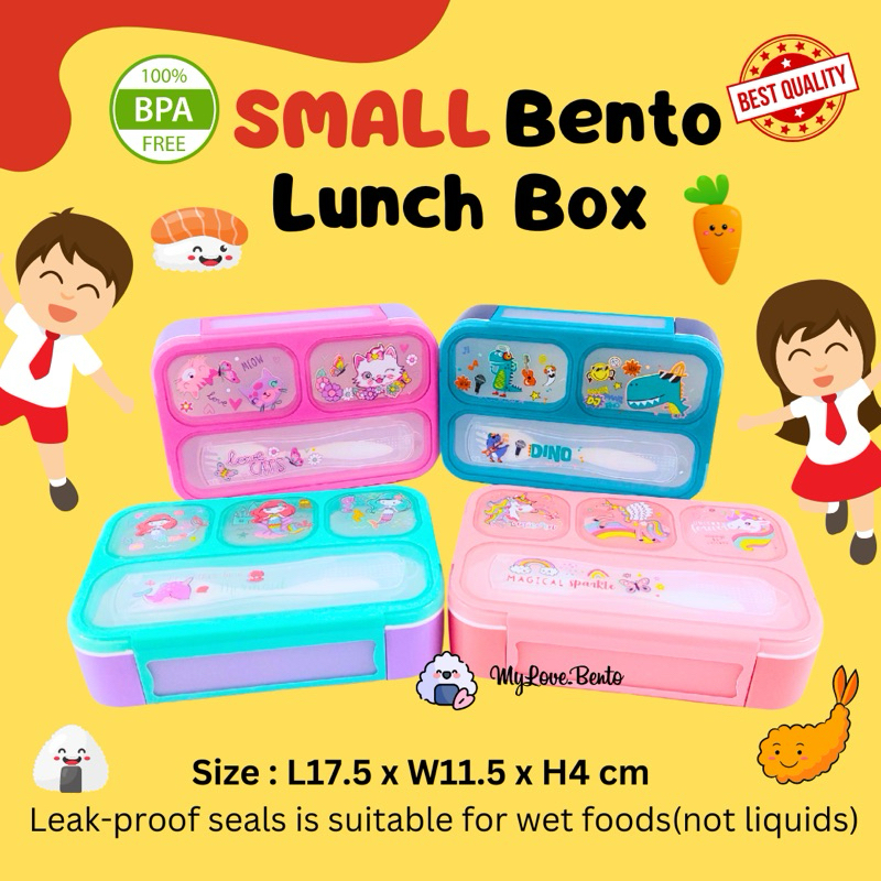 Jual SMALL Bento Lunch Box Kotak Makan Anak Snack Box Bento Box ...