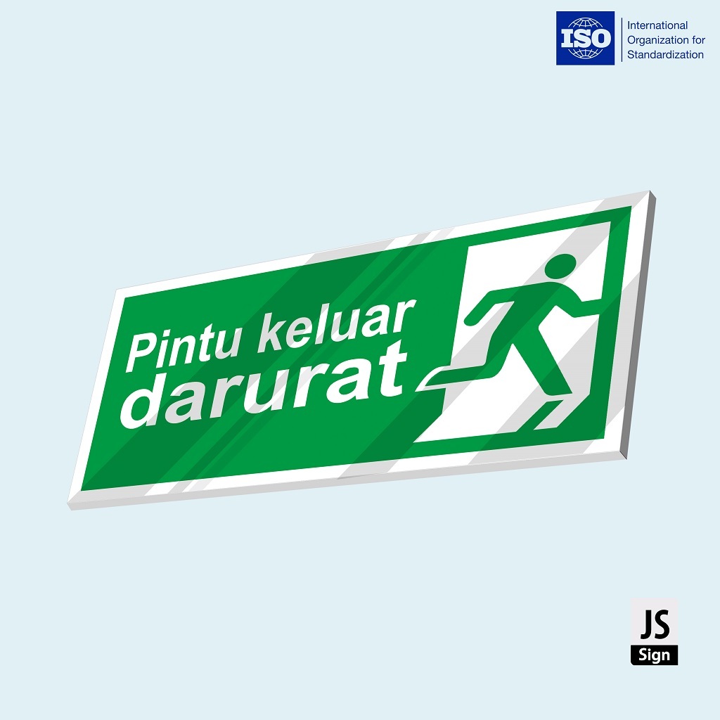 Jual SAFETYSIGN K3 - PINTU KELUAR DARURAT + ACRILYC 2mm | Shopee Indonesia