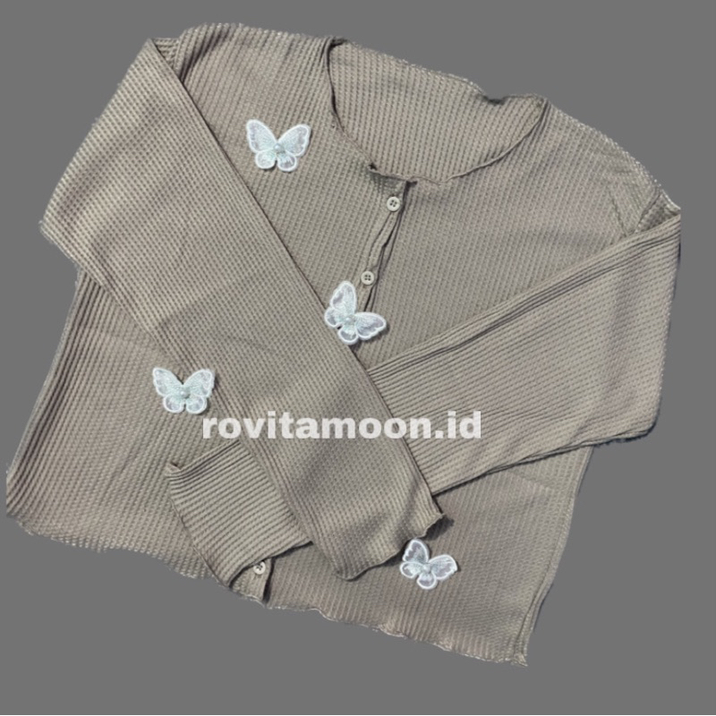 Jual FREE JEPITAN | Cardigan Kancing | Cardigan Butterfly | Cardigan ...