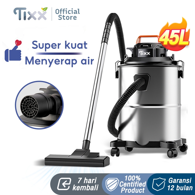 Jual Tixx Vacuum Cleaner 45L 3in1 Vakum/Air Hisap/Blower Sedot Debu Basah Kering Vacum Blower ...