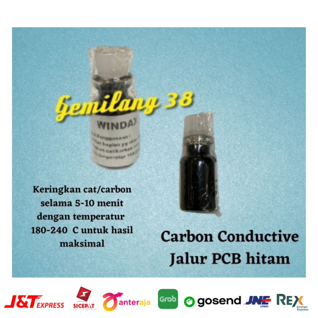 Jual Karbon Jalur PCB Hitam Carbon Conductive Paint Ink Sambung Jalur ...