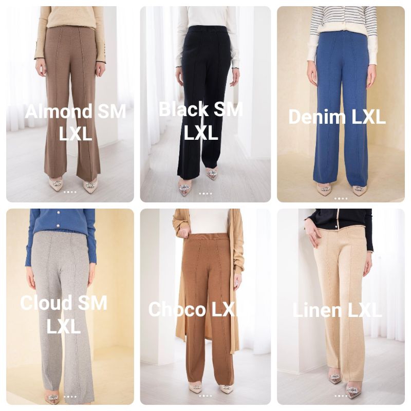 Jual Elaya Knit Panta Diana Restu Mila Pants by Diana Restu | Shopee Indonesia