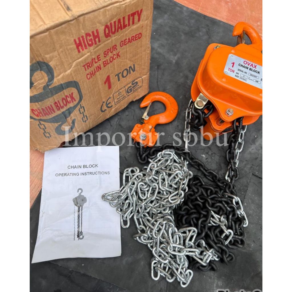 Jual Chain Block / Takel 1 Ton x 3 Meter OVAX | Shopee Indonesia