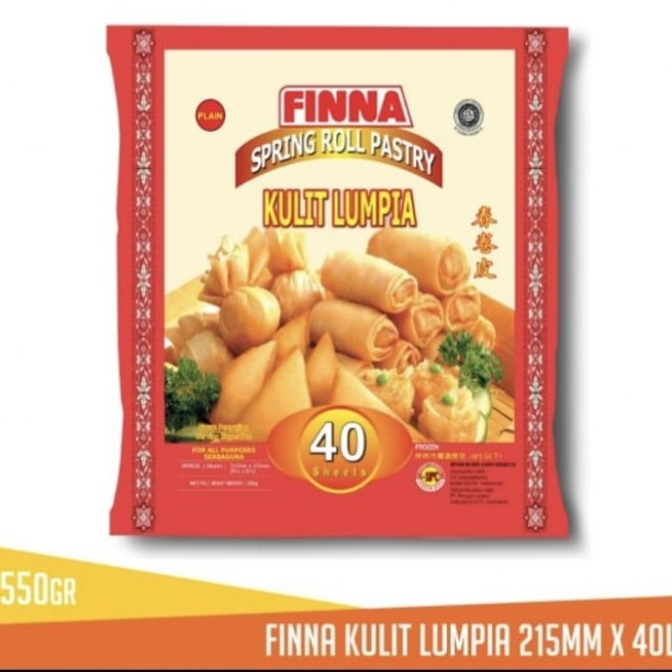 Jual Spring Roll Pastry / Kulit Lumpia Besar (40Pcs) 215MM Finna ...
